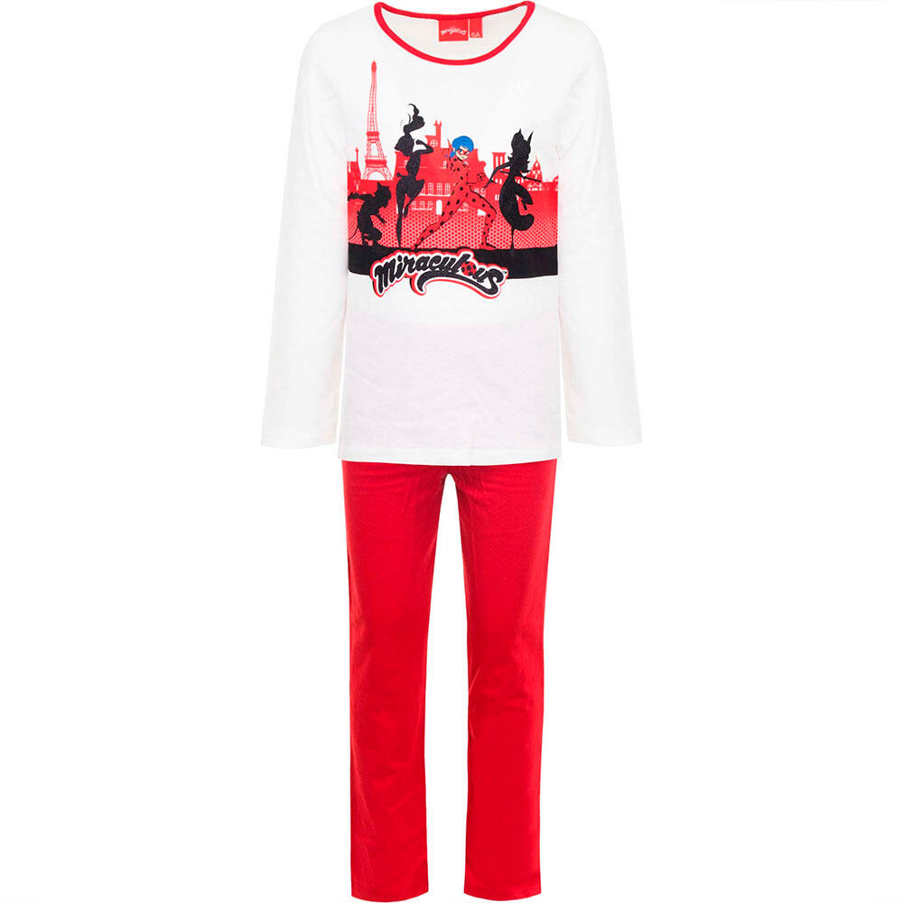 Miraculous Ladybug Pyjamas Hvid Rød | Lev. 1-3 dage