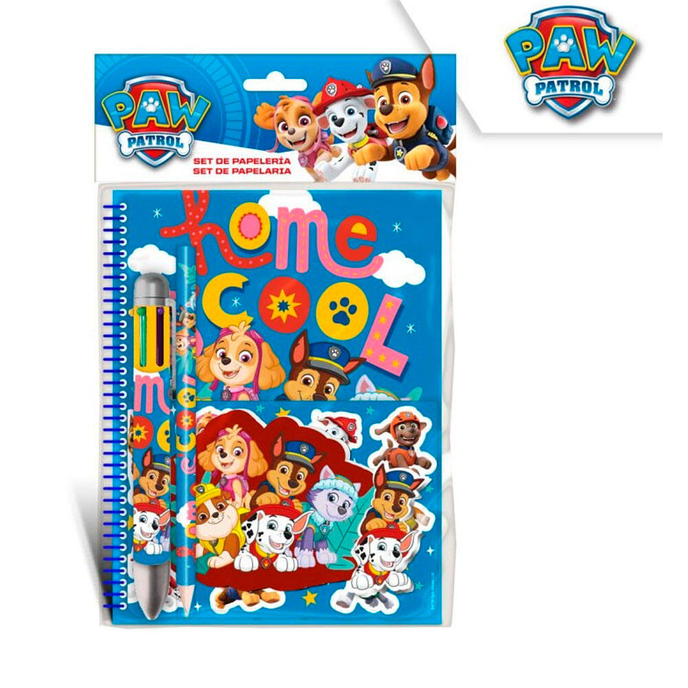 Paw Patrol Skrivesæt 6 dele med notesbog